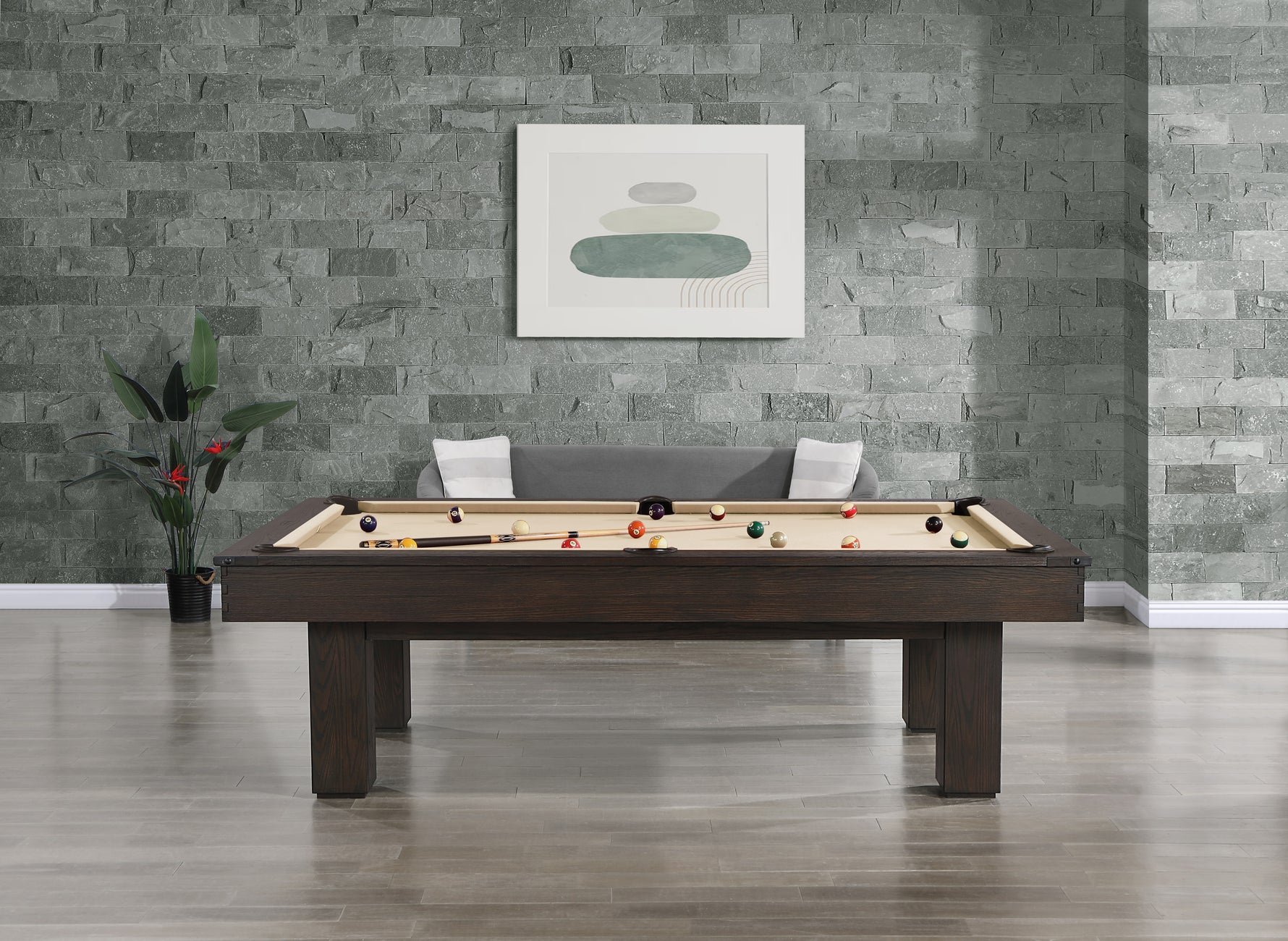 Legacy Billiards Colt II 8 Ft Pool Table - Rustic Series