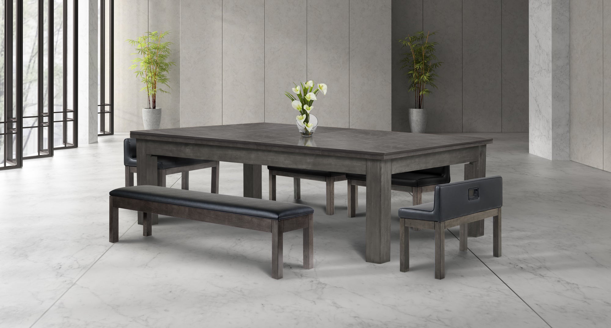 Baylor II 8 Ft Pool Table Dining Collection - Modern Series – Legacy ...